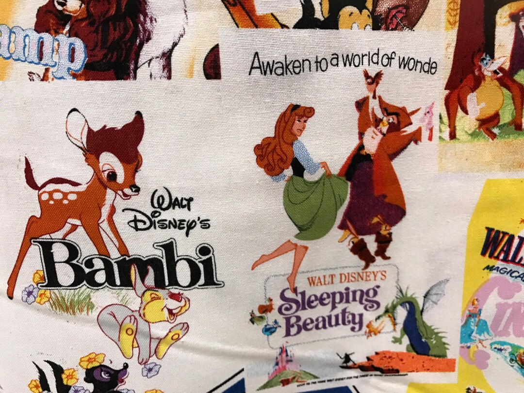 Disney Posters Classics Vintage Style Fabric, Disney Fabric, Snow White ...