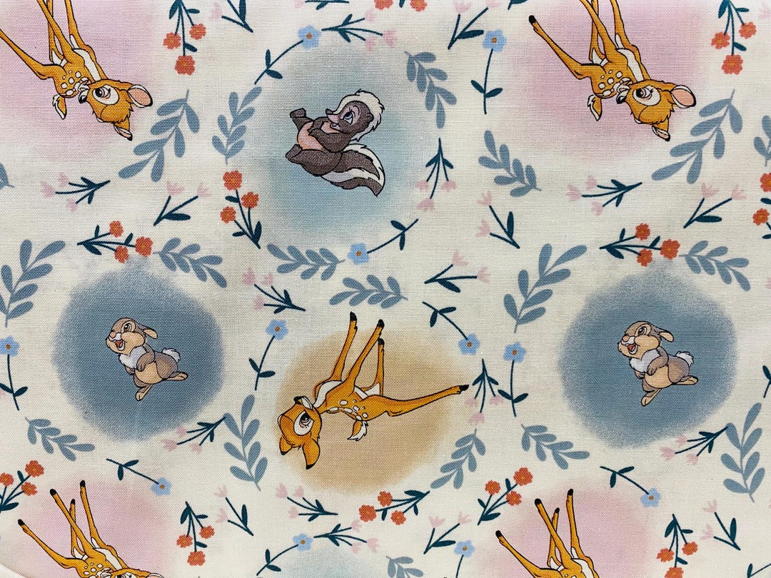 Disney Bambi Fabric, Disney Fabric, White Fabric, Baby Fabric, Classic ...