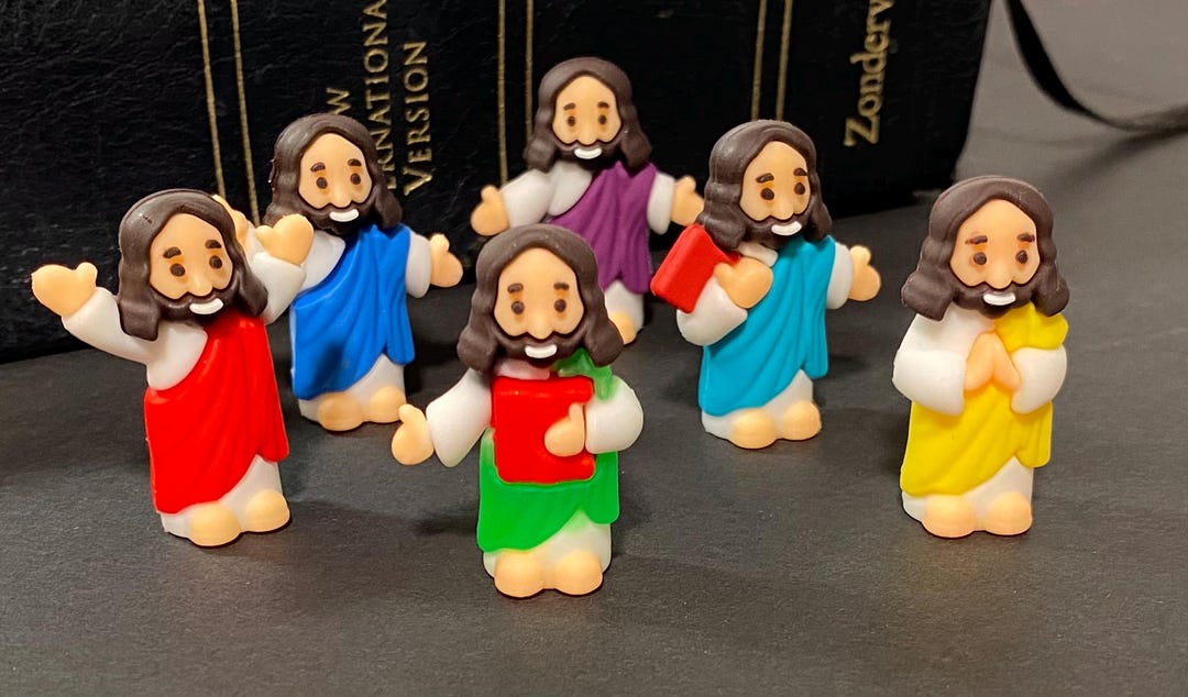 Mini Jesus Figure, Jesus Loves You, Little Jesus, Gifts, Favors ...