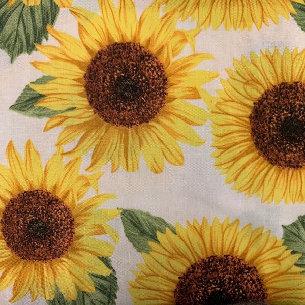 Sunflower Fabric - Etsy