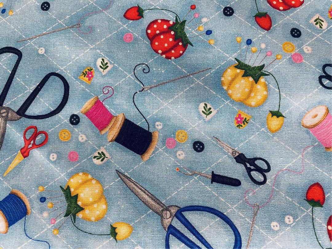 Sewing Seamstress Fabric, Sewing Fabric, Seamstress Fabric, Novelty ...