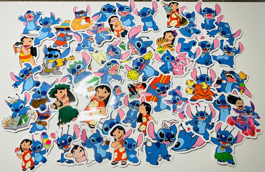 Lilo & Stitch Stickers Random Pick 22 Pcs Waterproof, Notebook, Laptop ...