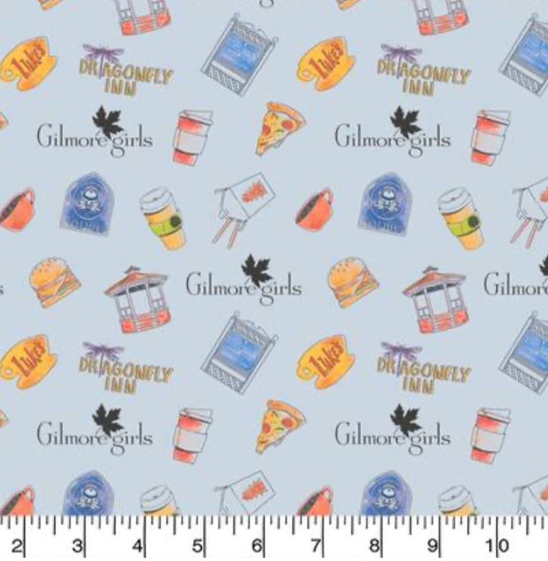 Gilmore Girls TV Show Fabric, Fabric, Licensed Fabric, Tv Show Fabric ...