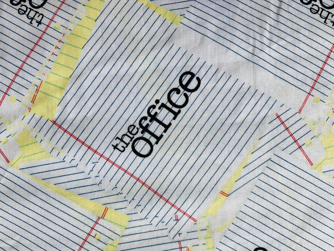 The Office Dunder Mifflin Paper Co. Fabric, TV Show Fabric, Sitcom ...