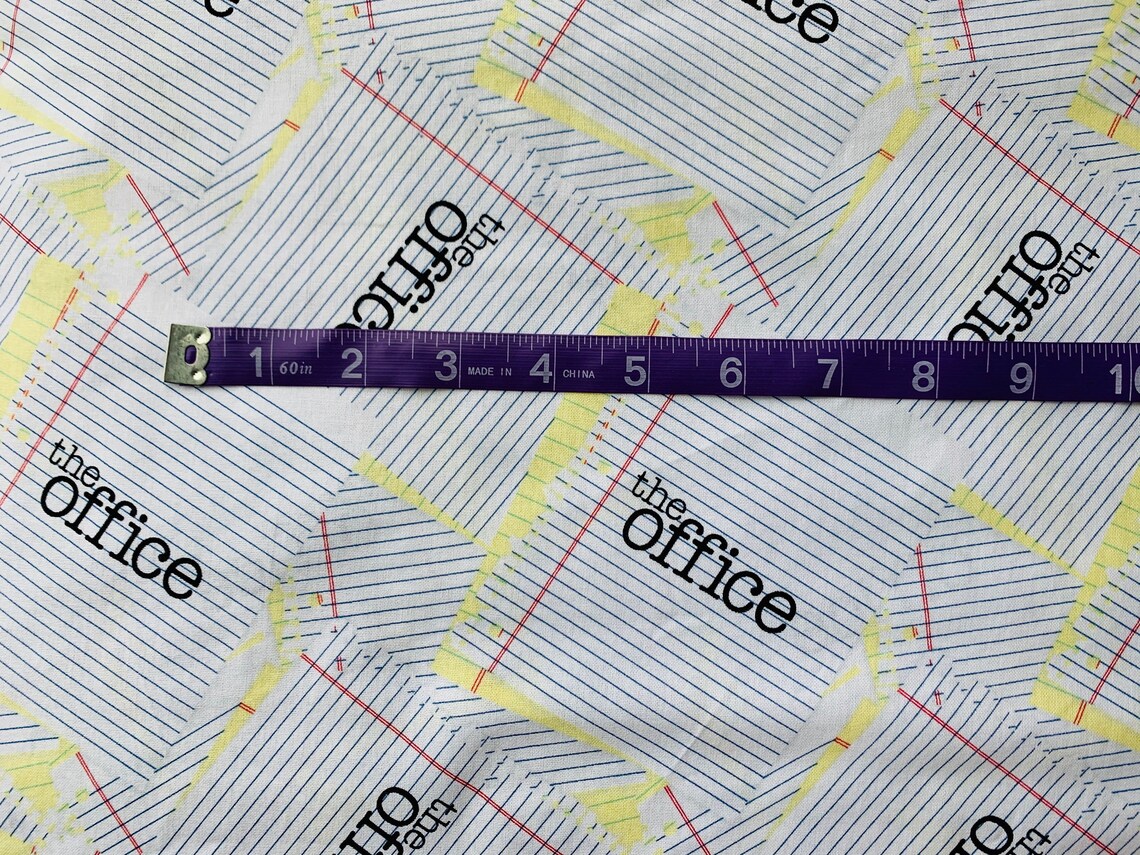 The Office Dunder Mifflin Paper Co. Fabric, TV Show Fabric, Sitcom ...