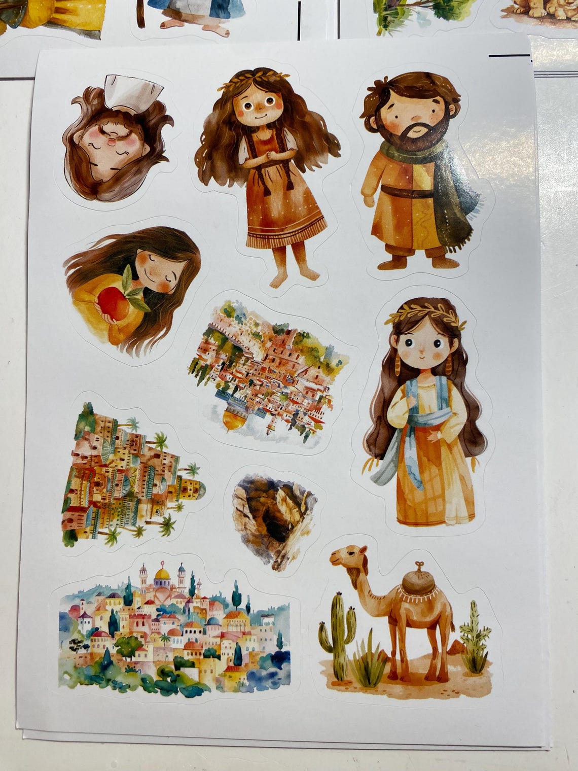 90 Biblical Religious Christian Stickers, Character Stickers, Notebook ...