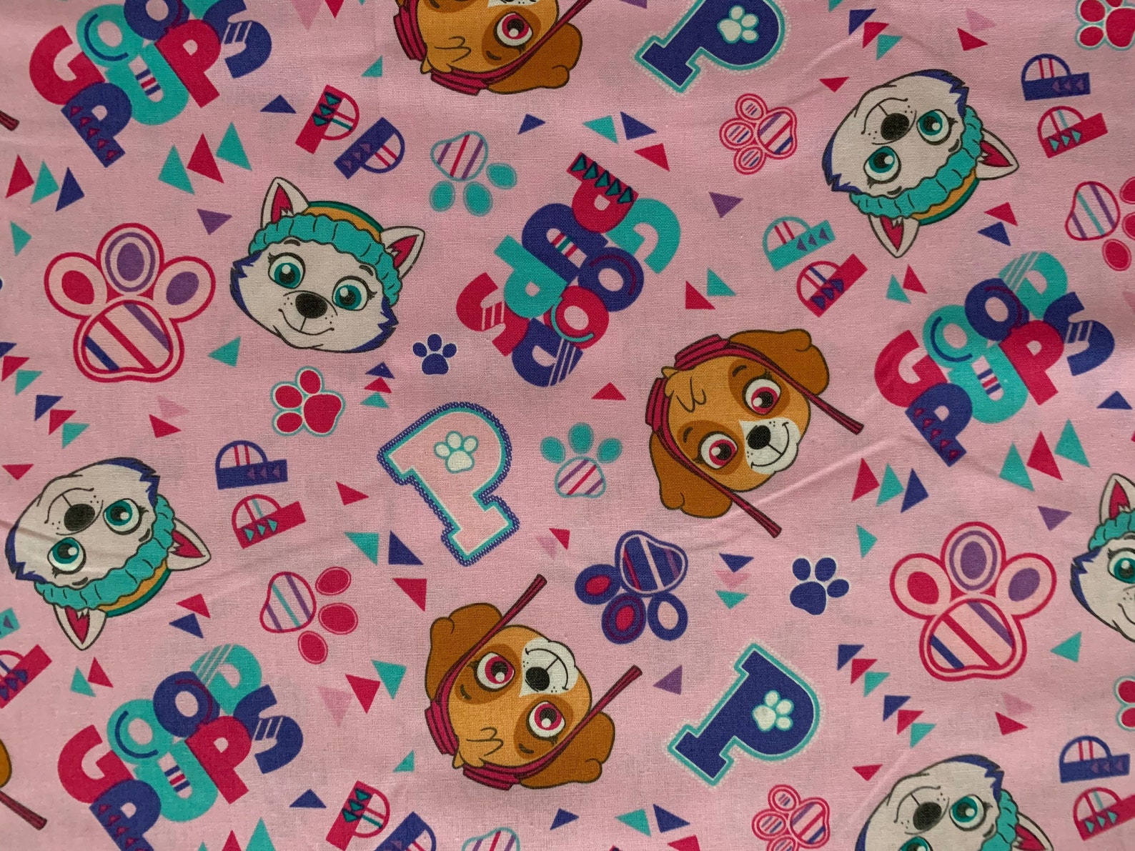 Nick Jr. Paw Patrol Good Pups Fabric Featuring Characters Skye - Etsy