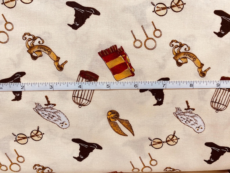 Harry Potter Hogwarts Fabric, Licensed Fabric, Book Fabric, Cotton ...