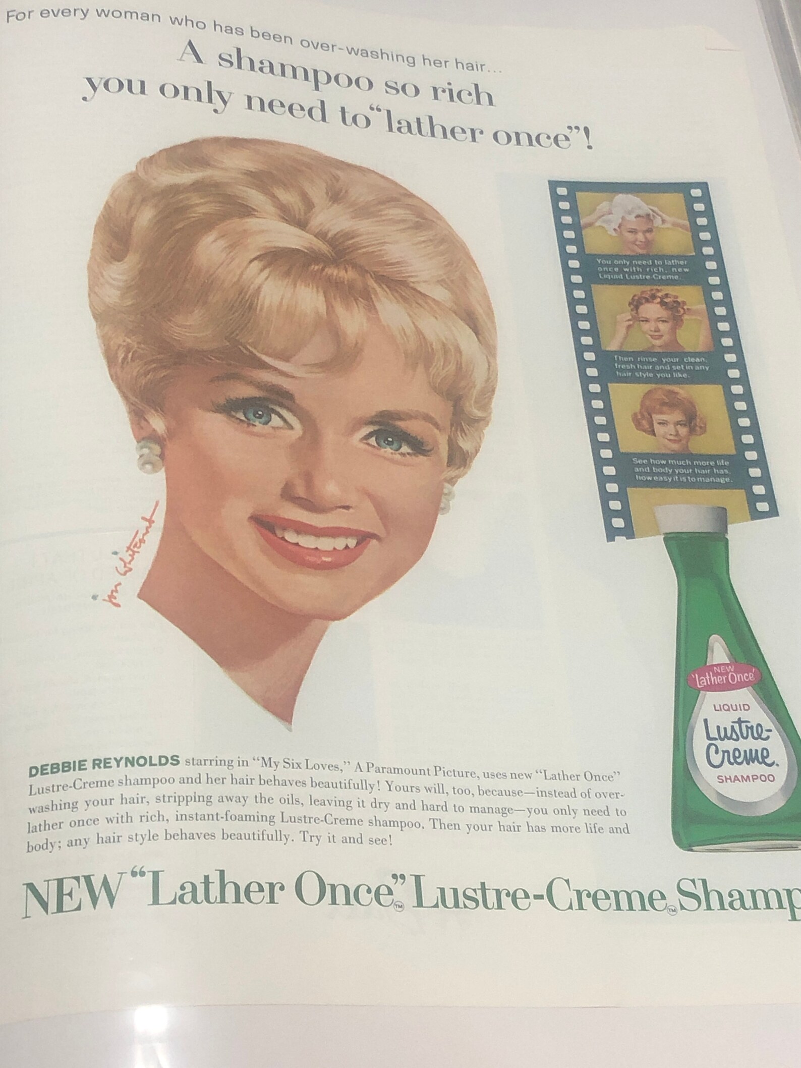 Jon Whitcomb Lustre Creme Vintage Magazine Ad | Etsy