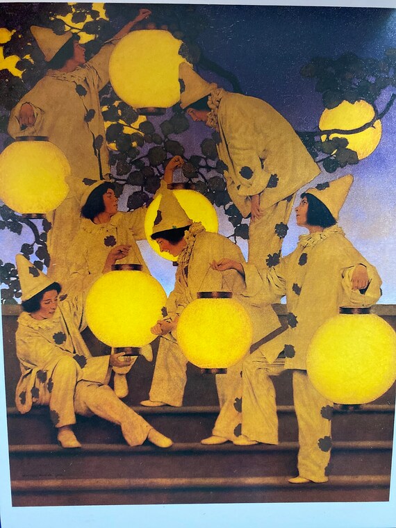 Maxfield Parrish the Lantern Bearers Vintage Postcard | Etsy