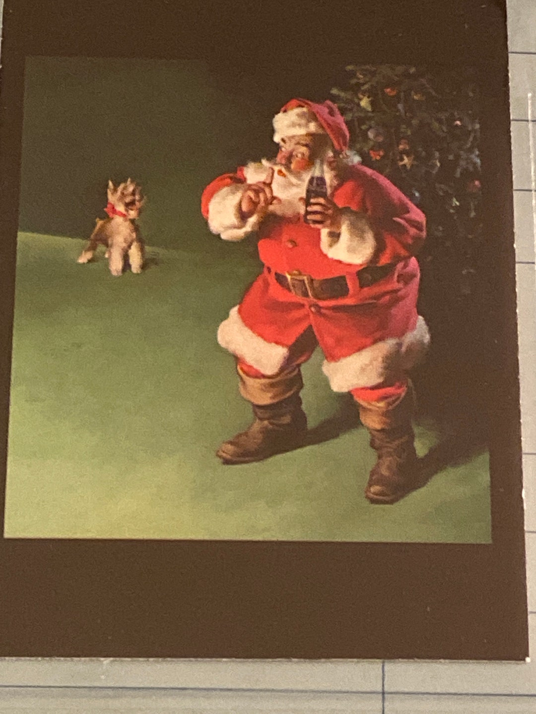 Coca Cola Santa Trading Card Vintage - Etsy