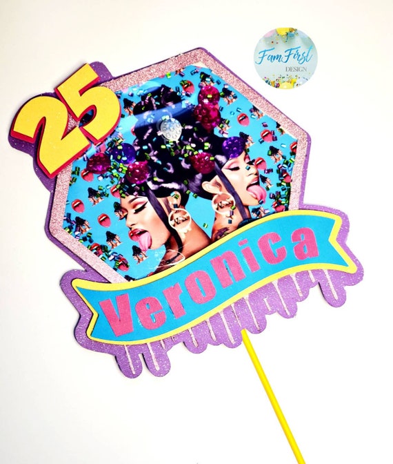 Cardi B Cake Topper WAP Cake Topper Megan Thee Stallion Cake | Etsy