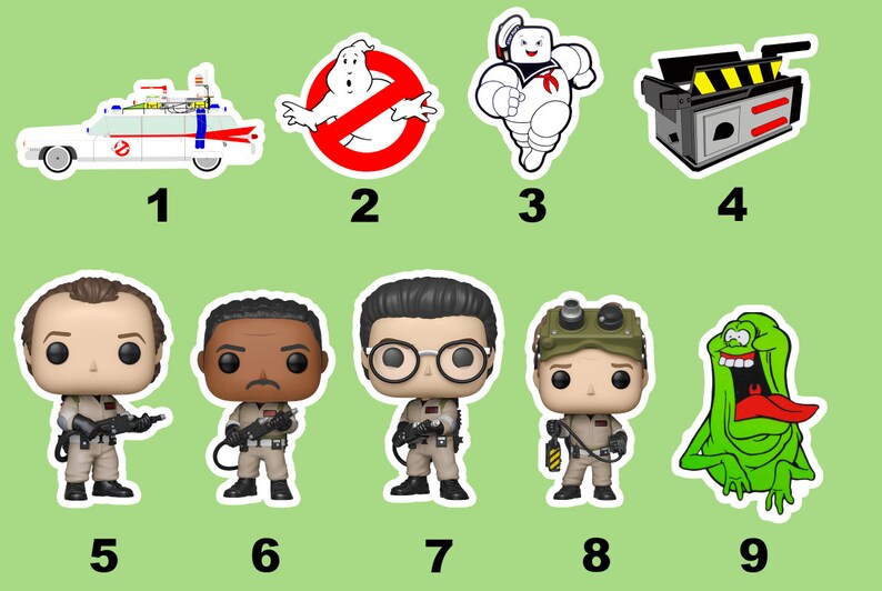 Ghostbusters Cupcake Toppers Ghostbusters Topper Ghostbusters - Etsy