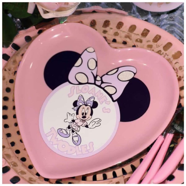 Minnie Mouse Plate Insert - Etsy