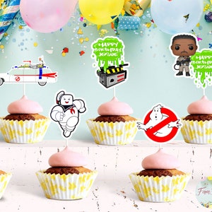 Ghostbusters Cupcake Toppers Ghostbusters Topper Ghostbusters ...