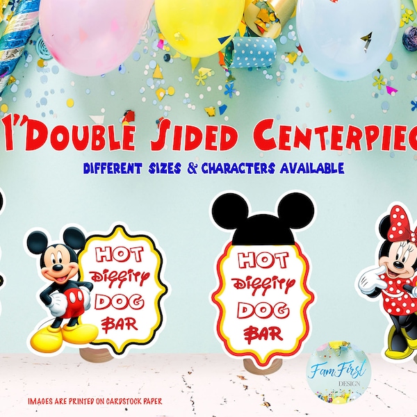 Mickey Mouse Party Decorations - Etsy