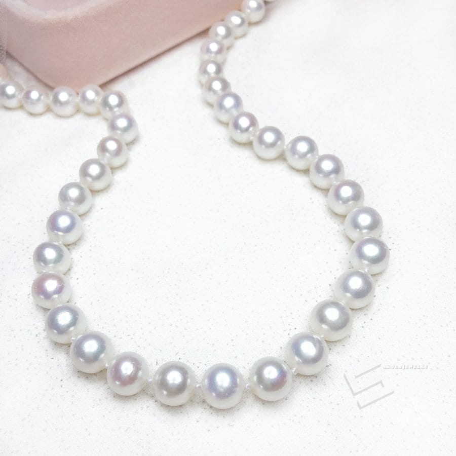 AAA Grade Pearls And14k Gold Necklace Freshwater Cultured - Etsy