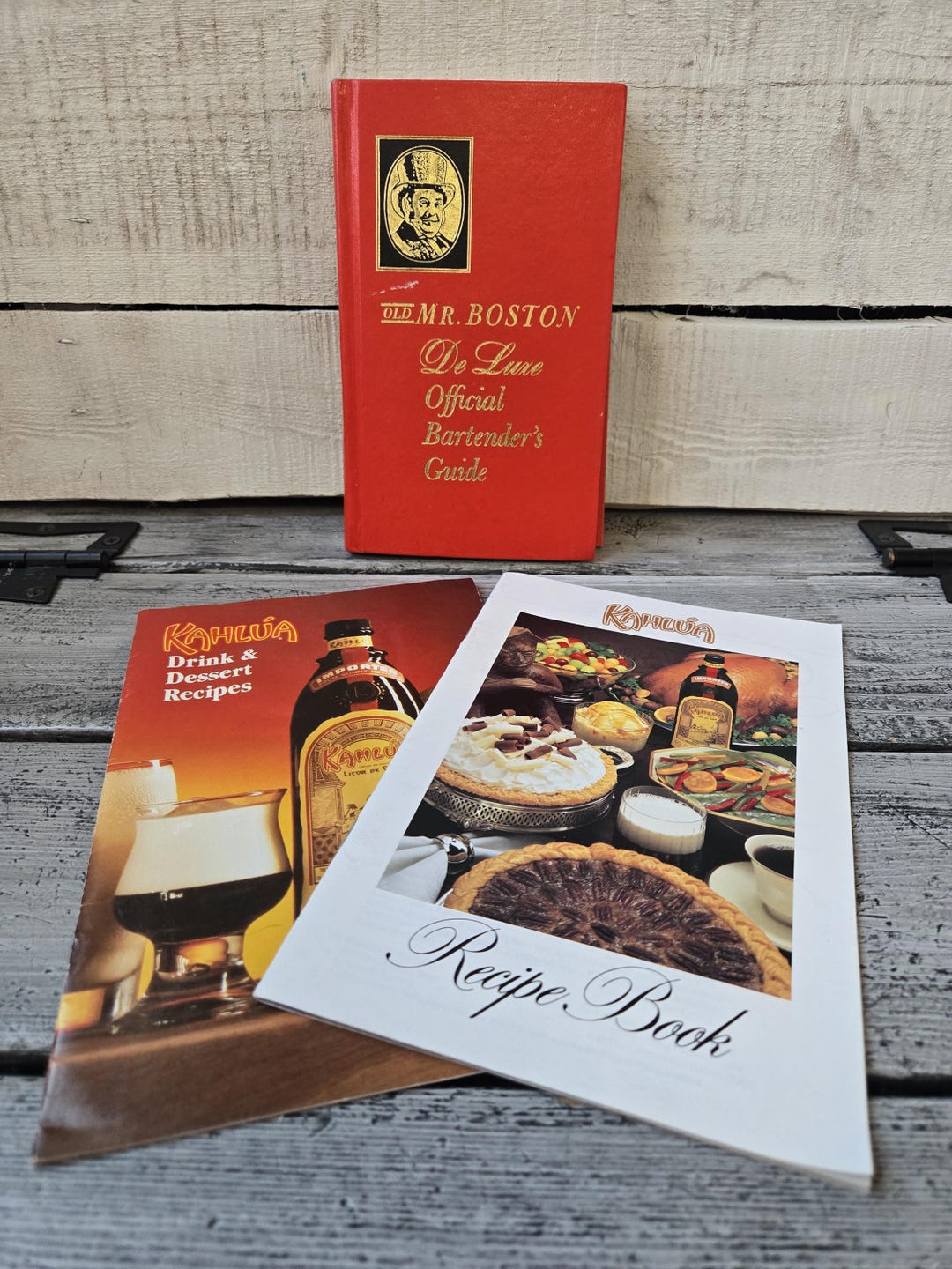 Vintage Bartender Book, Old Mr. Boston Deluxe Official Bartender's Guide by Leo Cotton, Kahlua ...