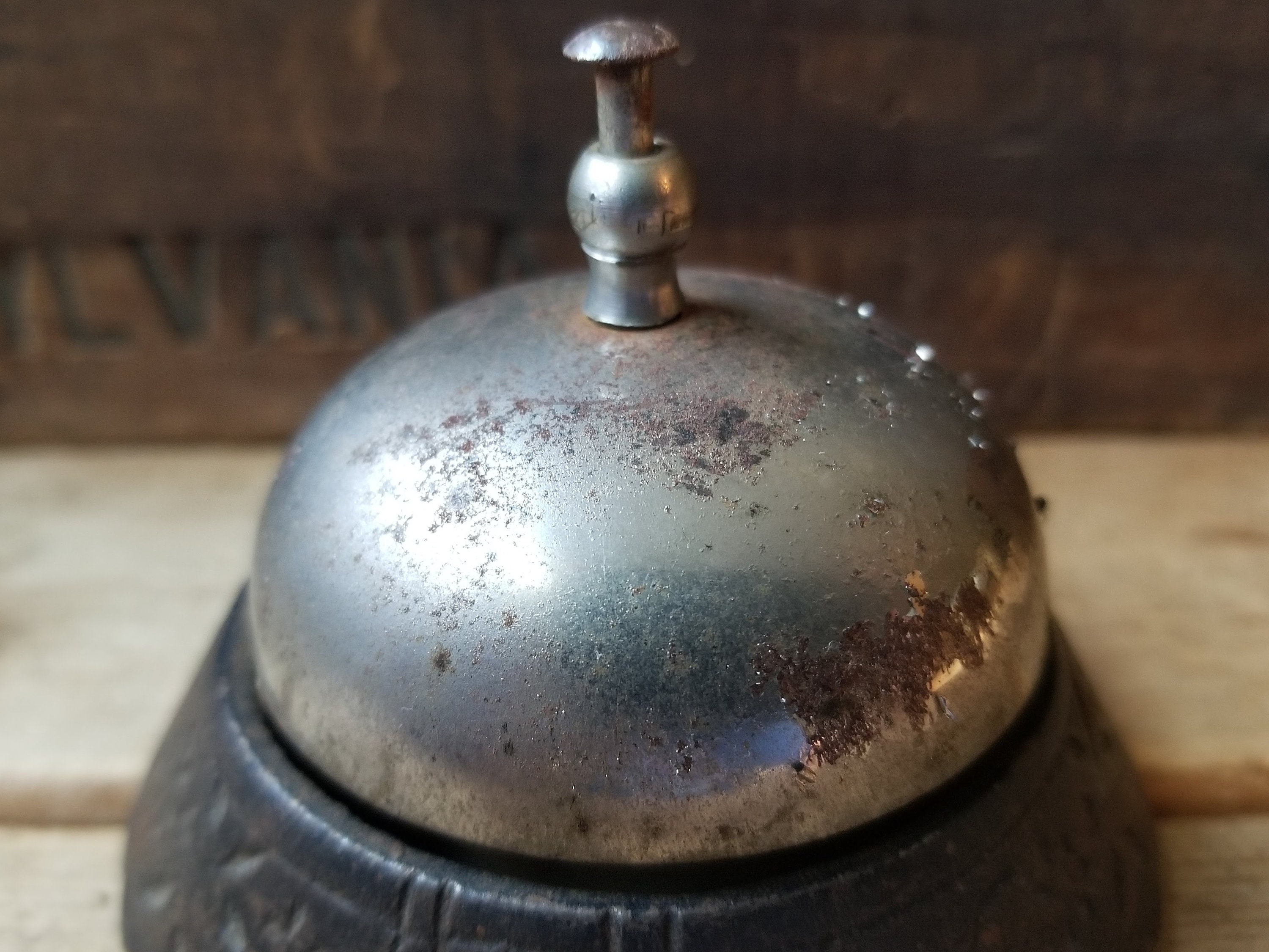 Antique School Bell Office Bell Hotel Desk Bell Rusty Bell - Etsy