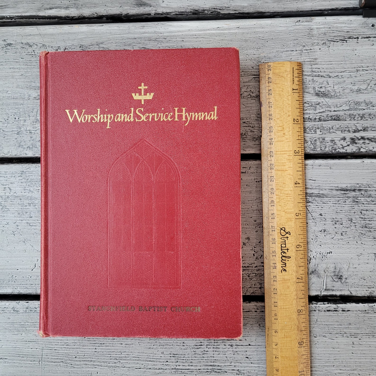 Vintage Hymnal 1 Red Hymnal Book Worship and Service | Etsy
