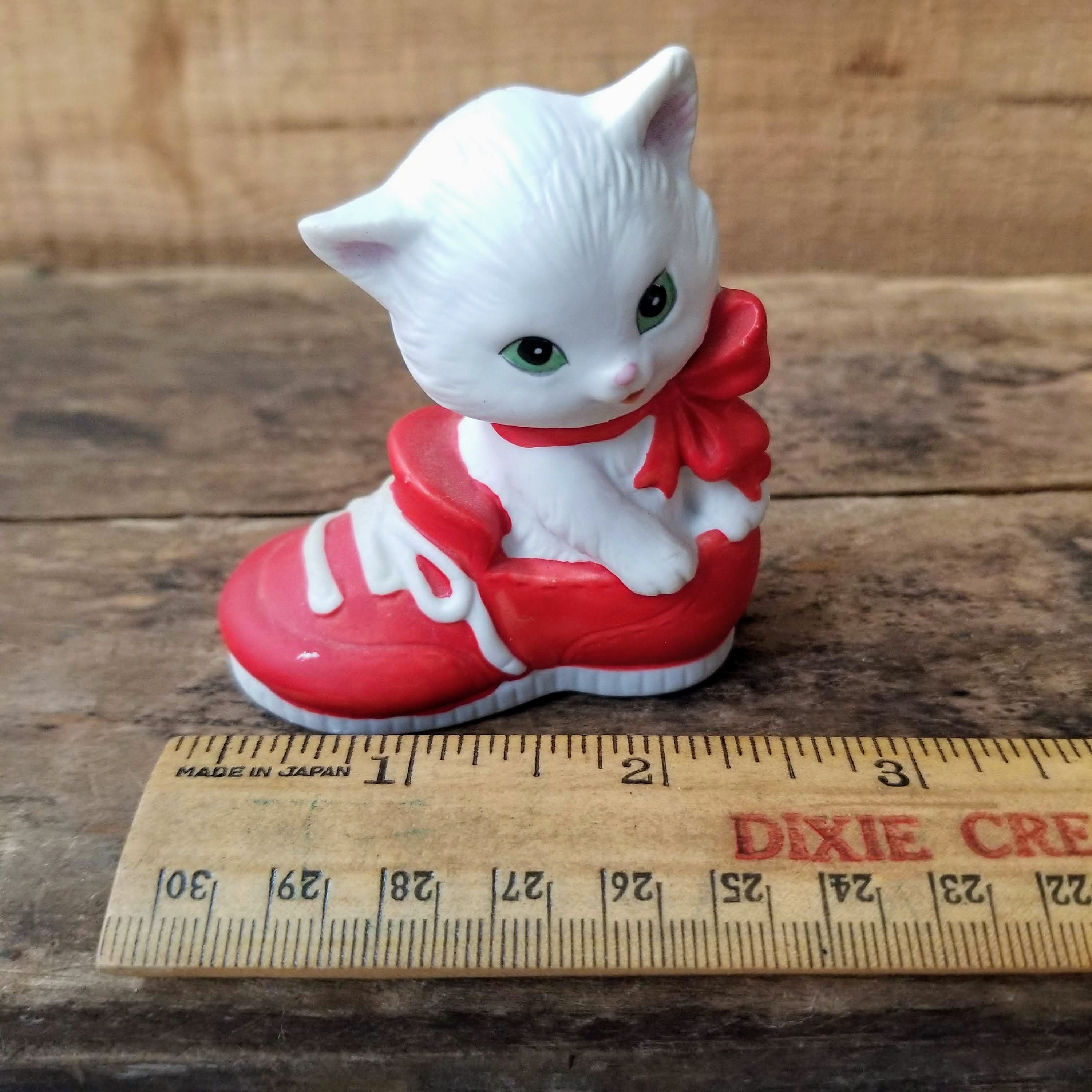 Lefton Porcelain Cat Vintage, Lefton Christmas Cat, Vintage Lefton Cat ...