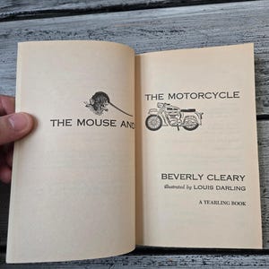 The Mouse and the Motorcycle Book by Beverly Cleary, Vintage Mouse and ...