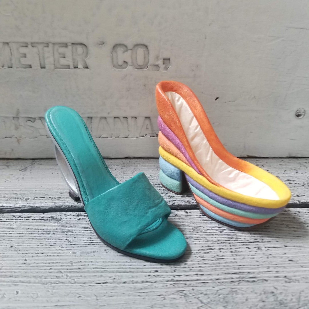 Mini Shoe Lot Vintage, Small Collectible Shoe Lot, Vintage Resin Shoes ...