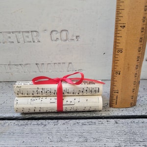Vintage Mini Scrolls, Small Music Scroll Bundles, Vintage Small Sheet ...