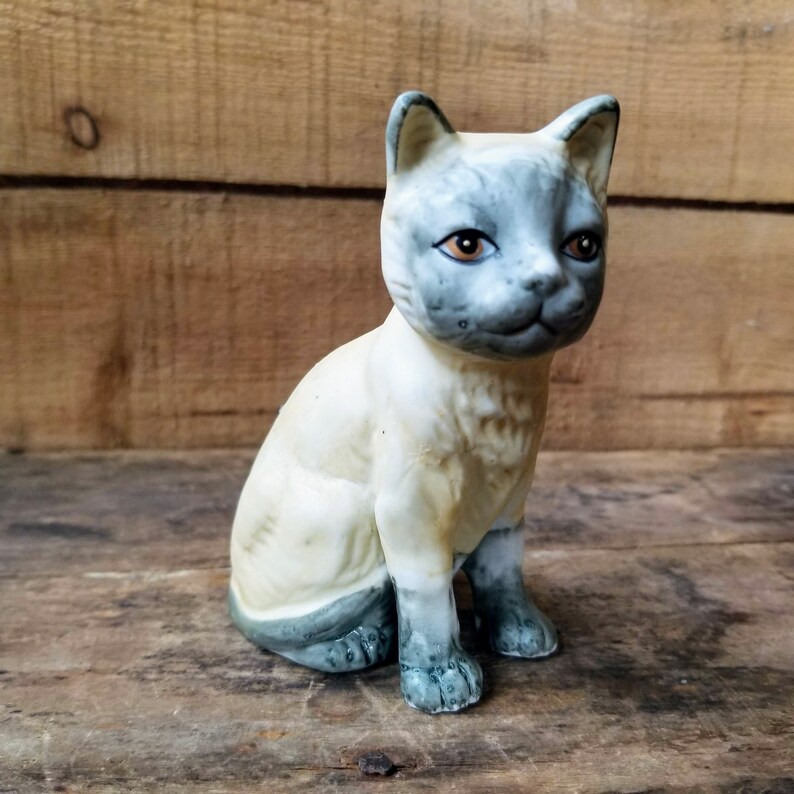 Cat Bell Vintage Ceramic Cat Bell Ceramic Cat Figurine Cat | Etsy