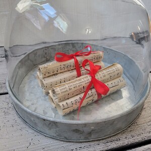 Vintage Mini Scrolls, Small Music Scroll Bundles, Vintage Small Sheet ...