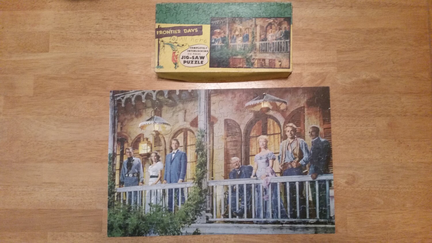 Vintage Jig Saw Puzzle, Vintage Puzzle Frontier Days, Ranch House ...