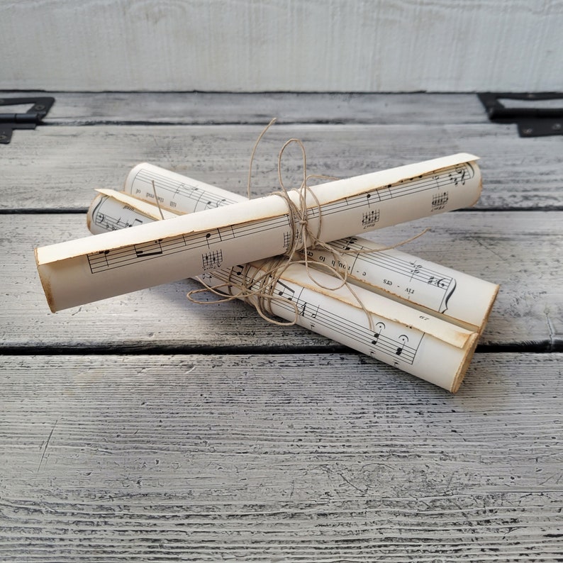 Vintage Scrolls Music Scrolls Vintage Sheet Music Scrolls - Etsy