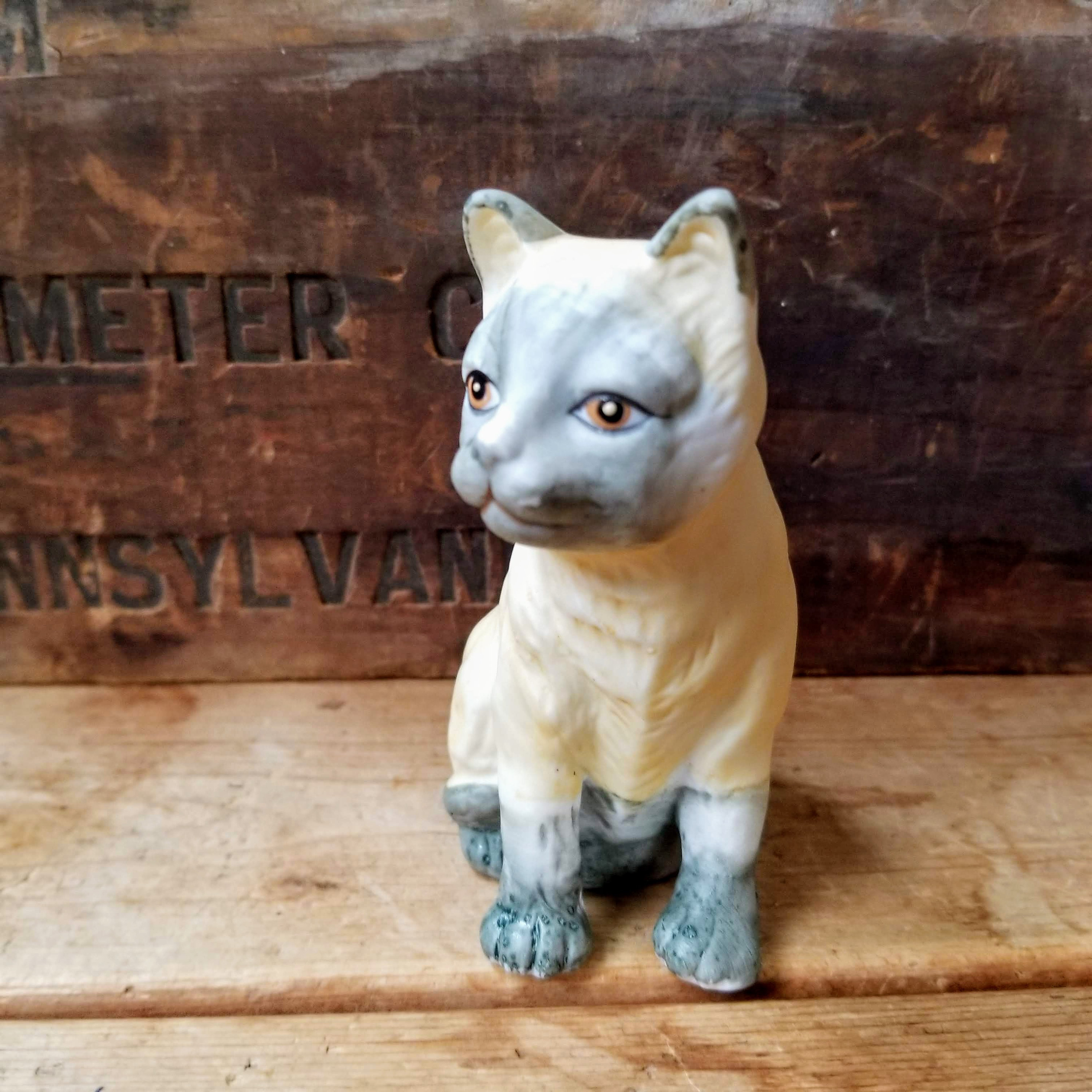 Cat Bell Vintage Ceramic Cat Bell Ceramic Cat Figurine Cat | Etsy