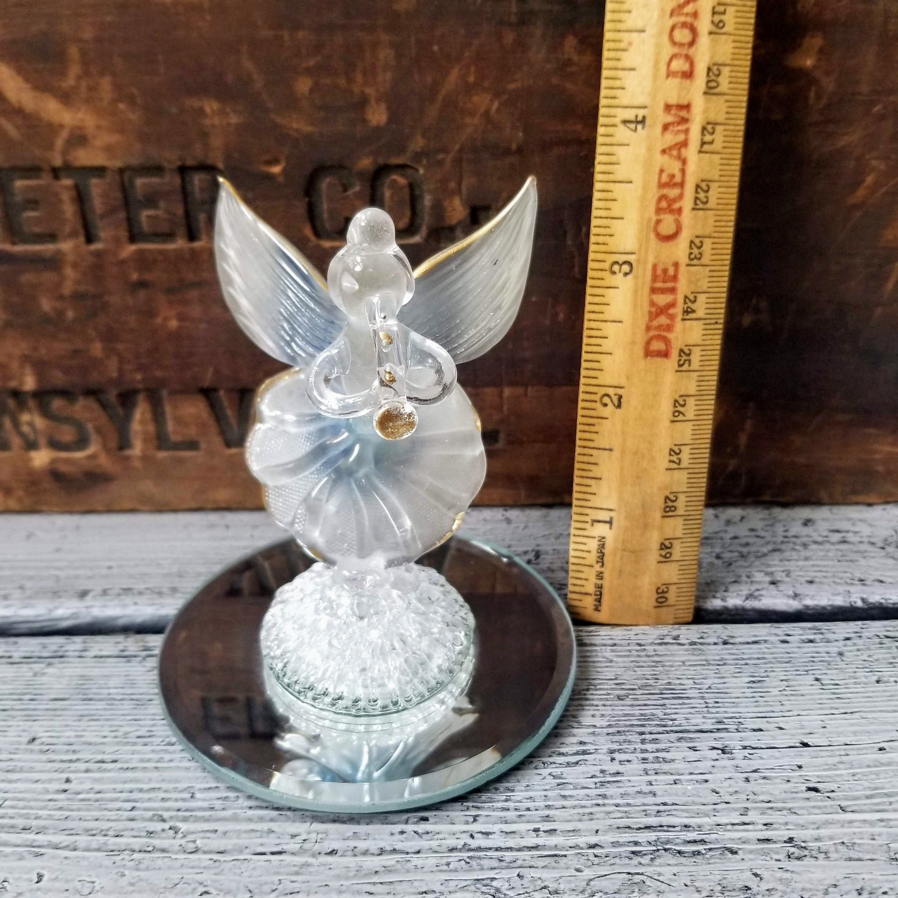 Glass Angel Vintage Hand Blown Glass Angel Hand Spun Glass - Etsy