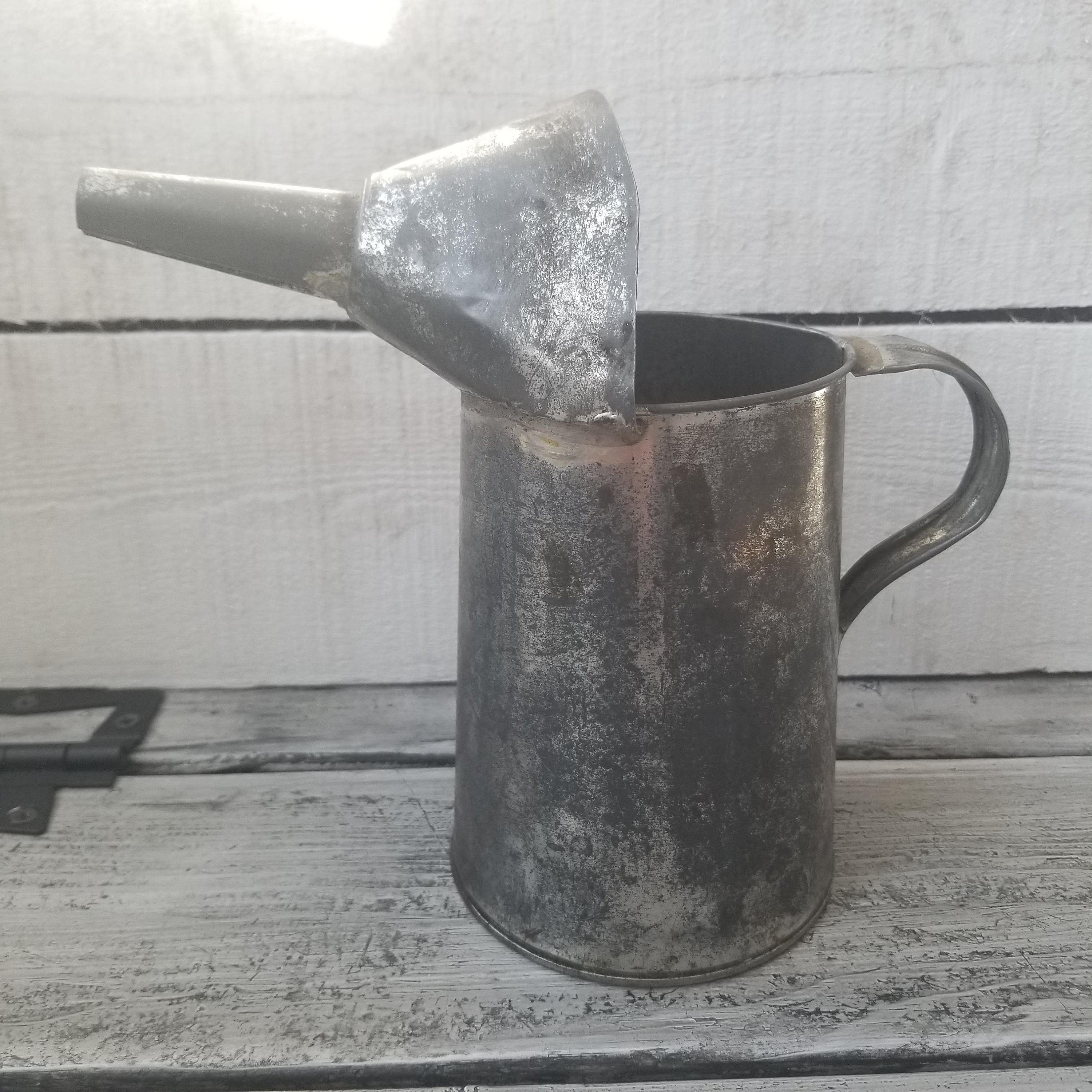 Oil Can Vintage, Oil Can With Spout, Handmade Oil Can, Farmhouse Vase ...