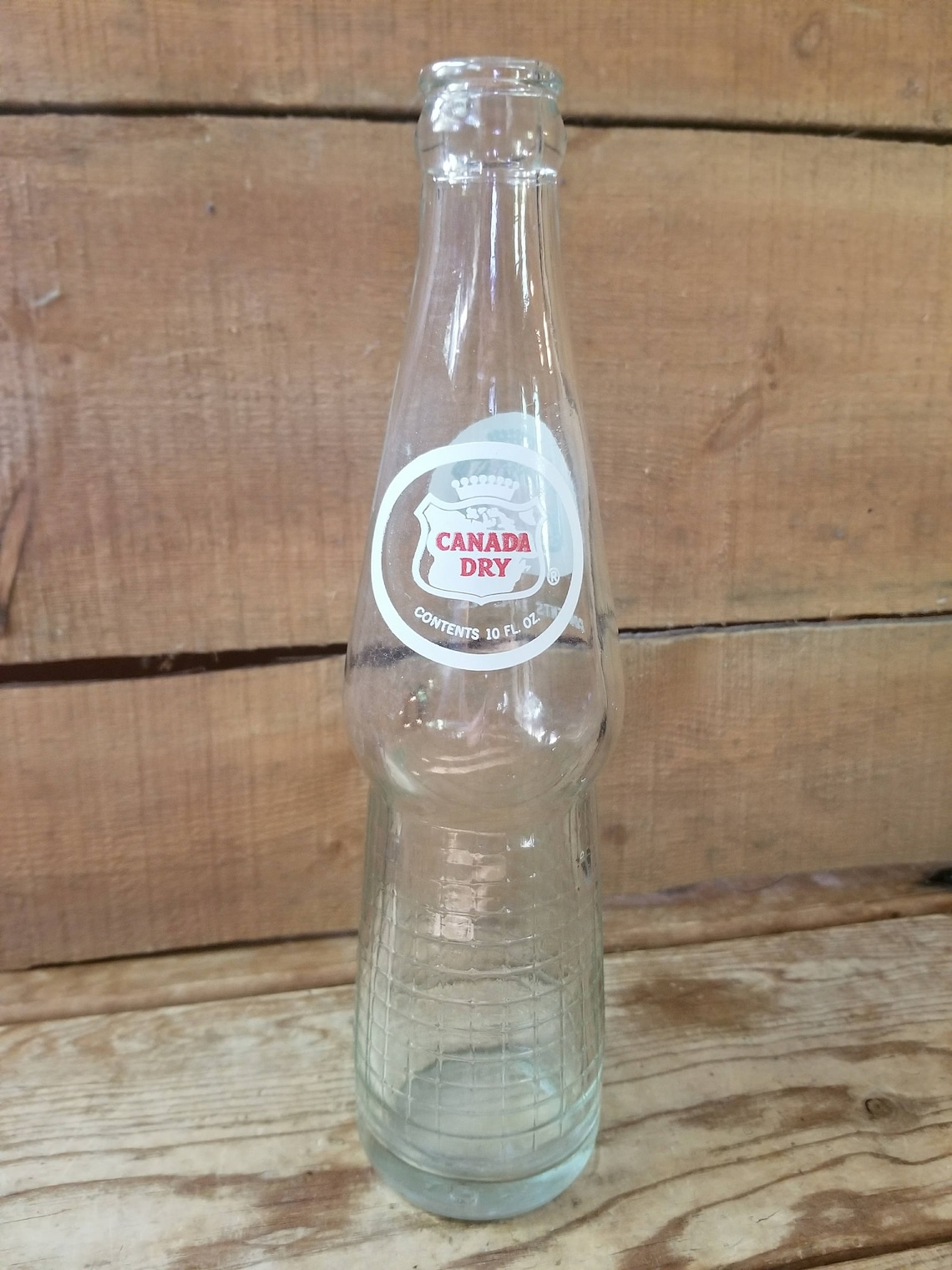 Canada Dry vintage bottle plaid bottom rare Canada Dry | Etsy
