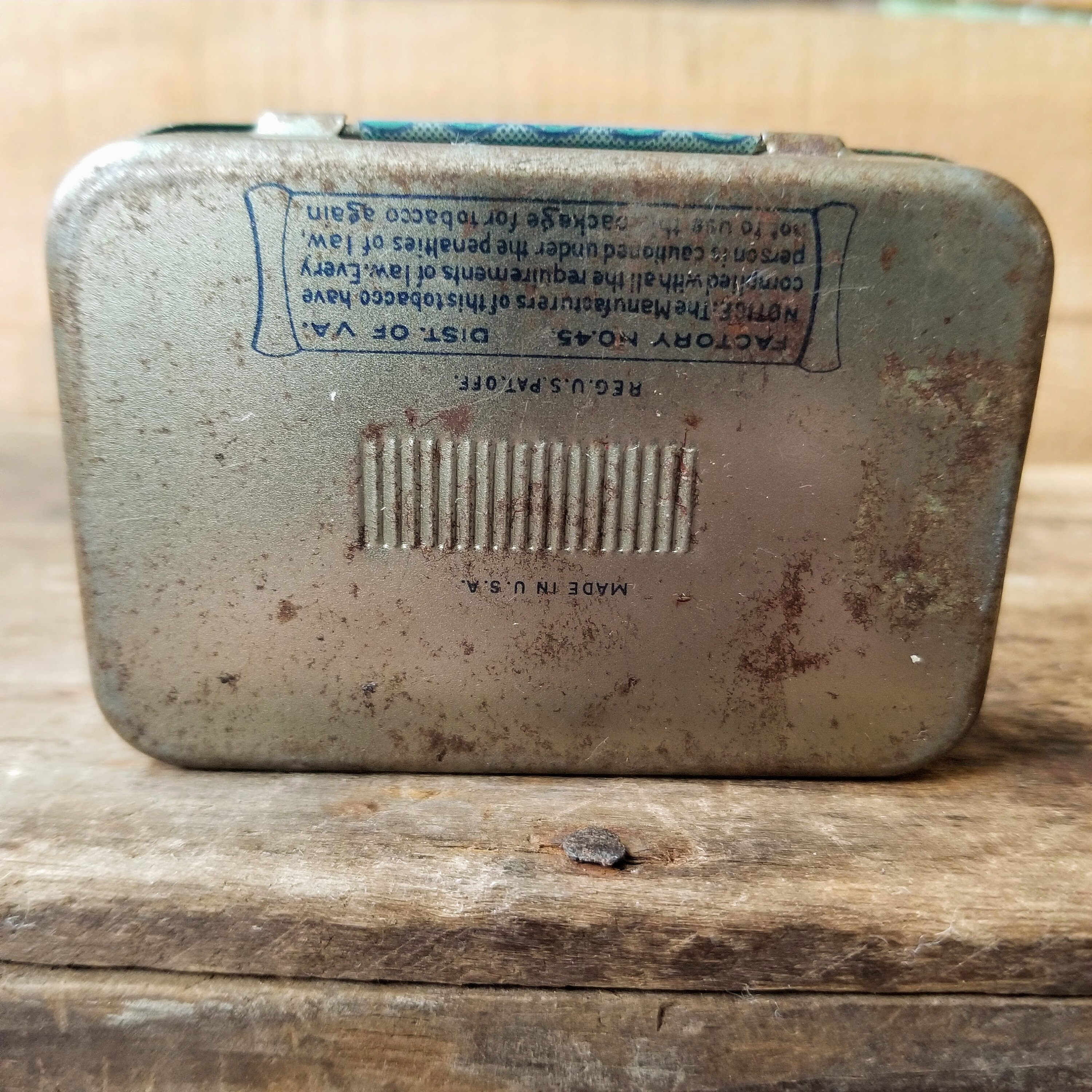 Edgeworth tobacco tin vintage blue tobacco tin small vintage | Etsy