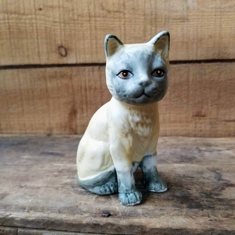 Cat Bell Vintage Ceramic Cat Bell Ceramic Cat Figurine Cat | Etsy