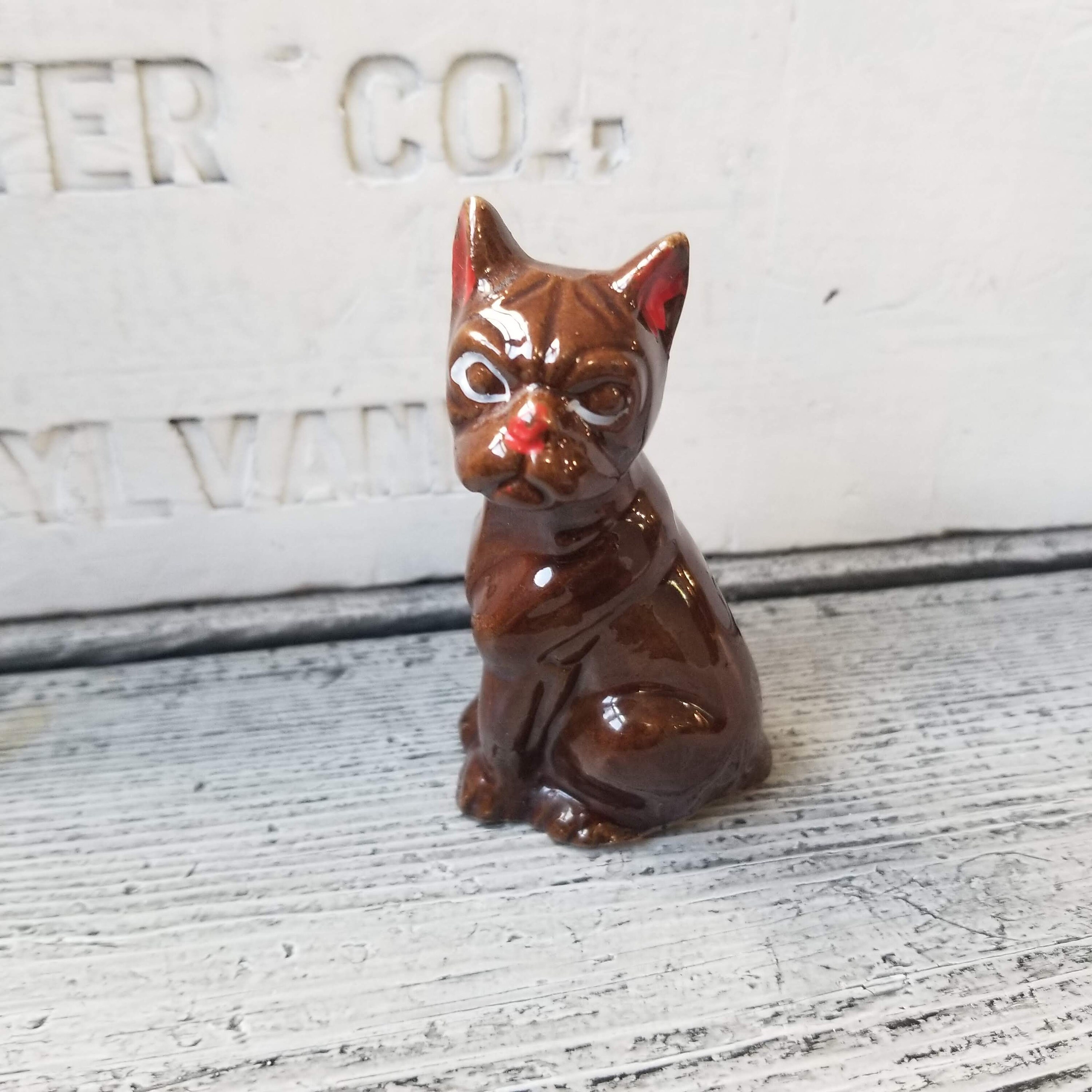 Boxer Figurine Vintage Red Clay Dog Figurine Vintage Dog - Etsy Singapore