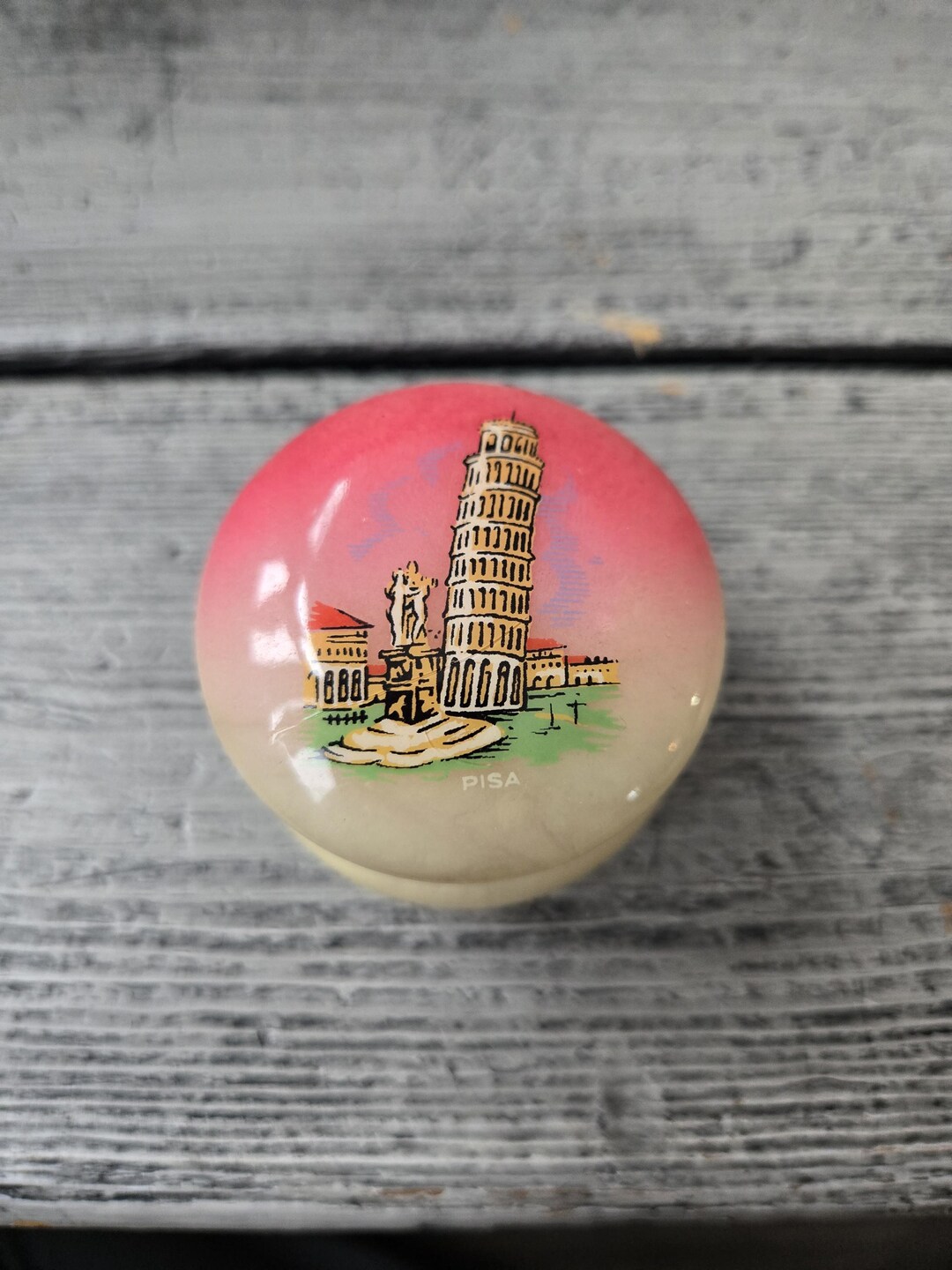 Vintage Italian Trinket Box, Tiny Pisa Trinket Box, Leaning Tower of ...