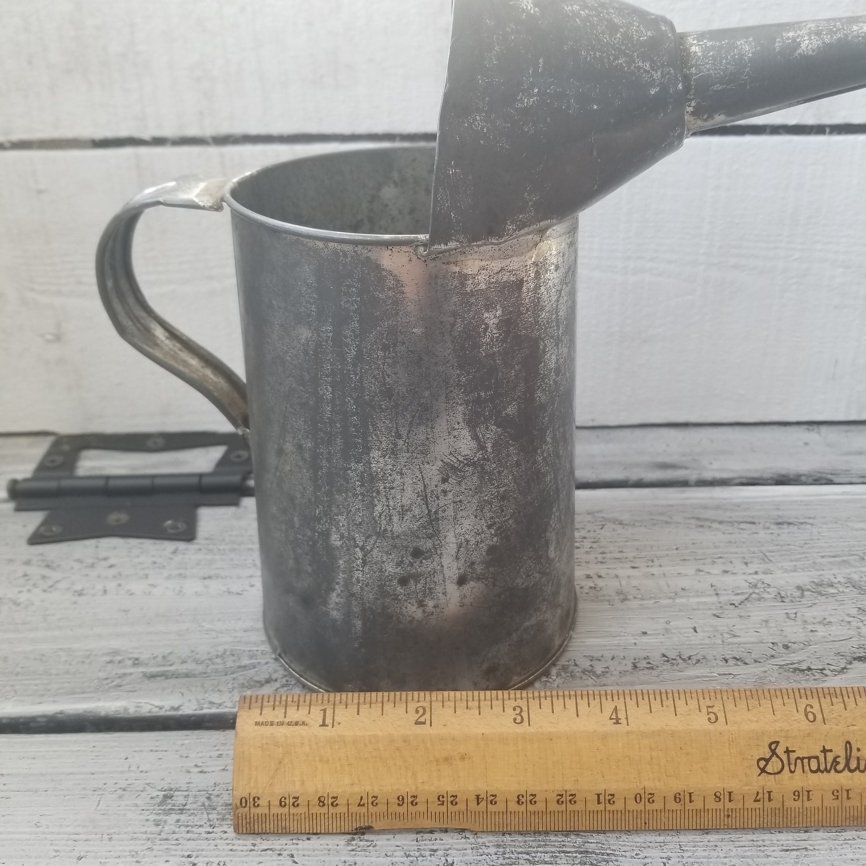 Oil Can Vintage, Oil Can With Spout, Handmade Oil Can, Farmhouse Vase ...