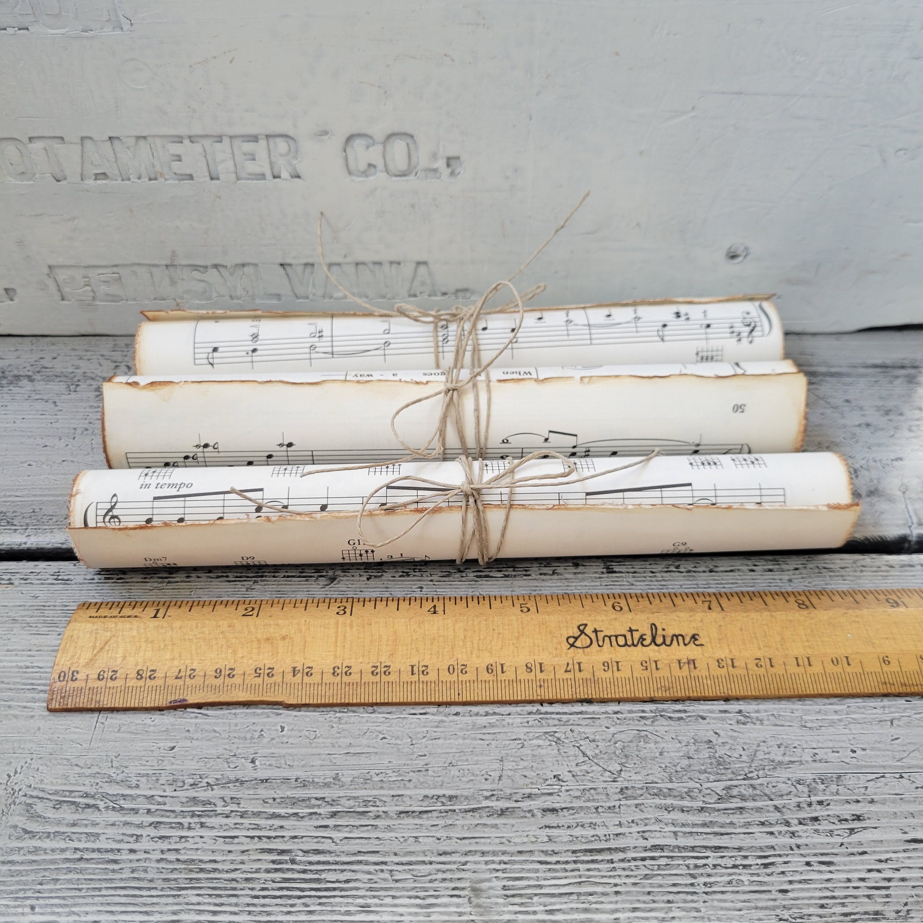 Vintage Scrolls Music Scrolls Vintage Sheet Music Scrolls | Etsy