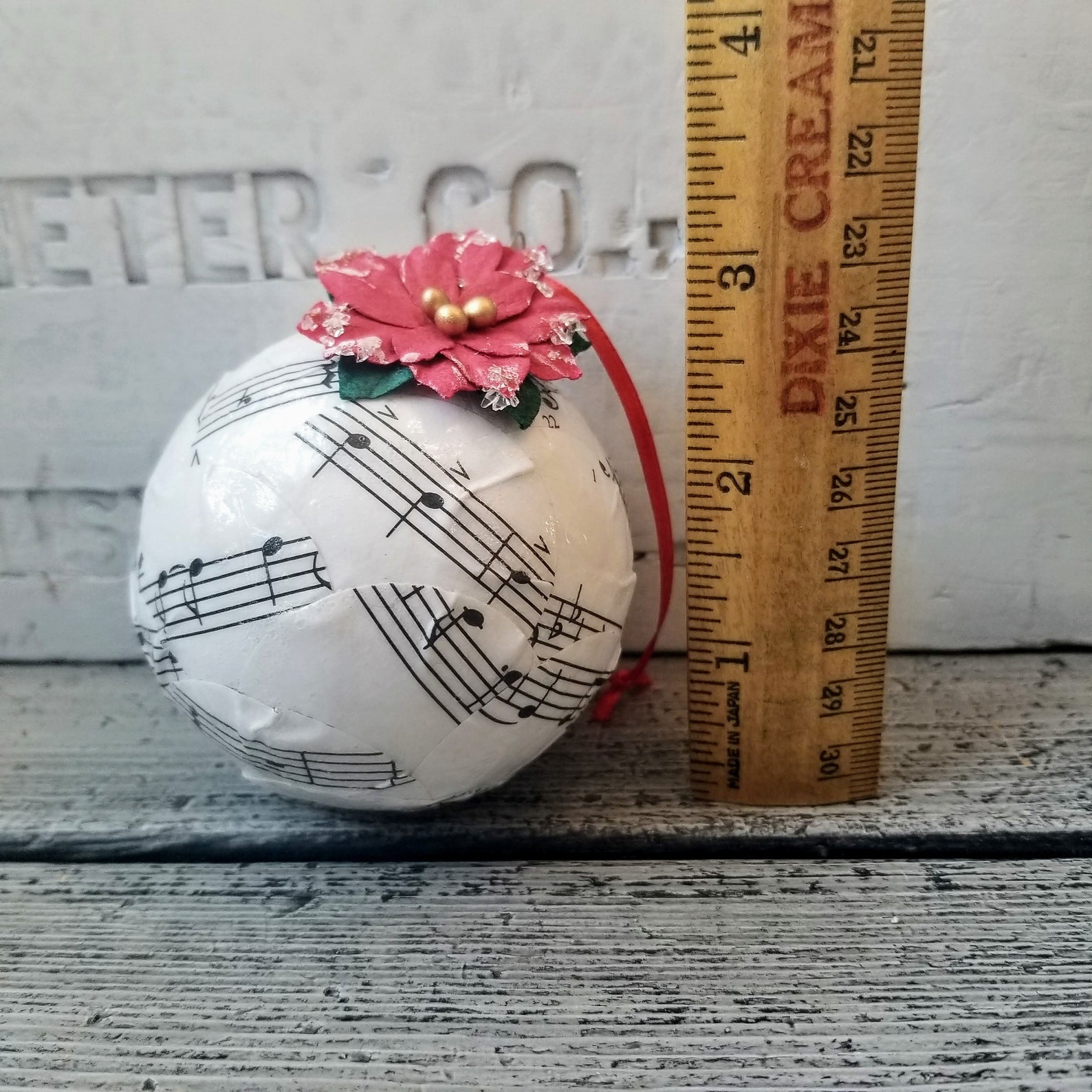 Sheet Music Ornament Vintage Sheet Music Christmas Ornament | Etsy