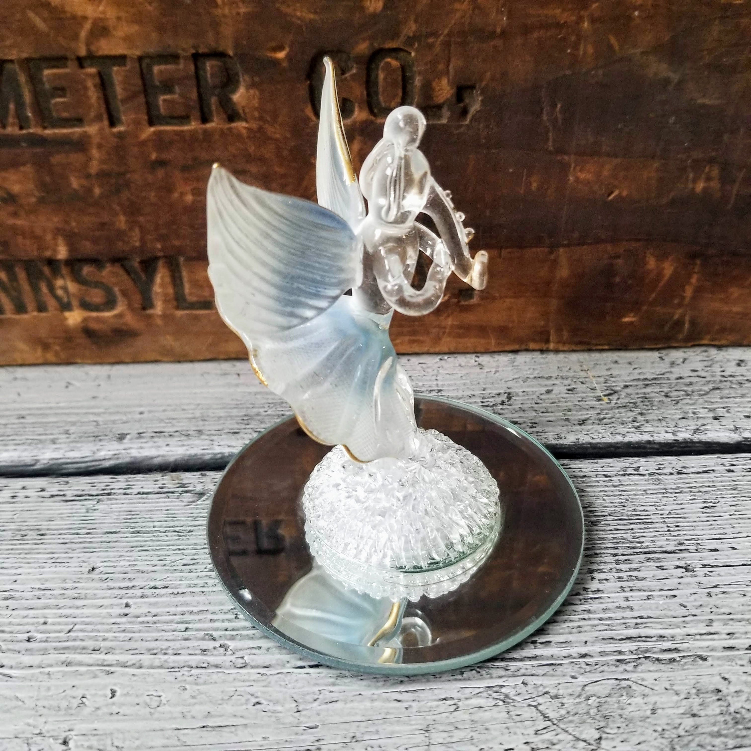 Glass Angel Vintage Hand Blown Glass Angel Hand Spun Glass - Etsy