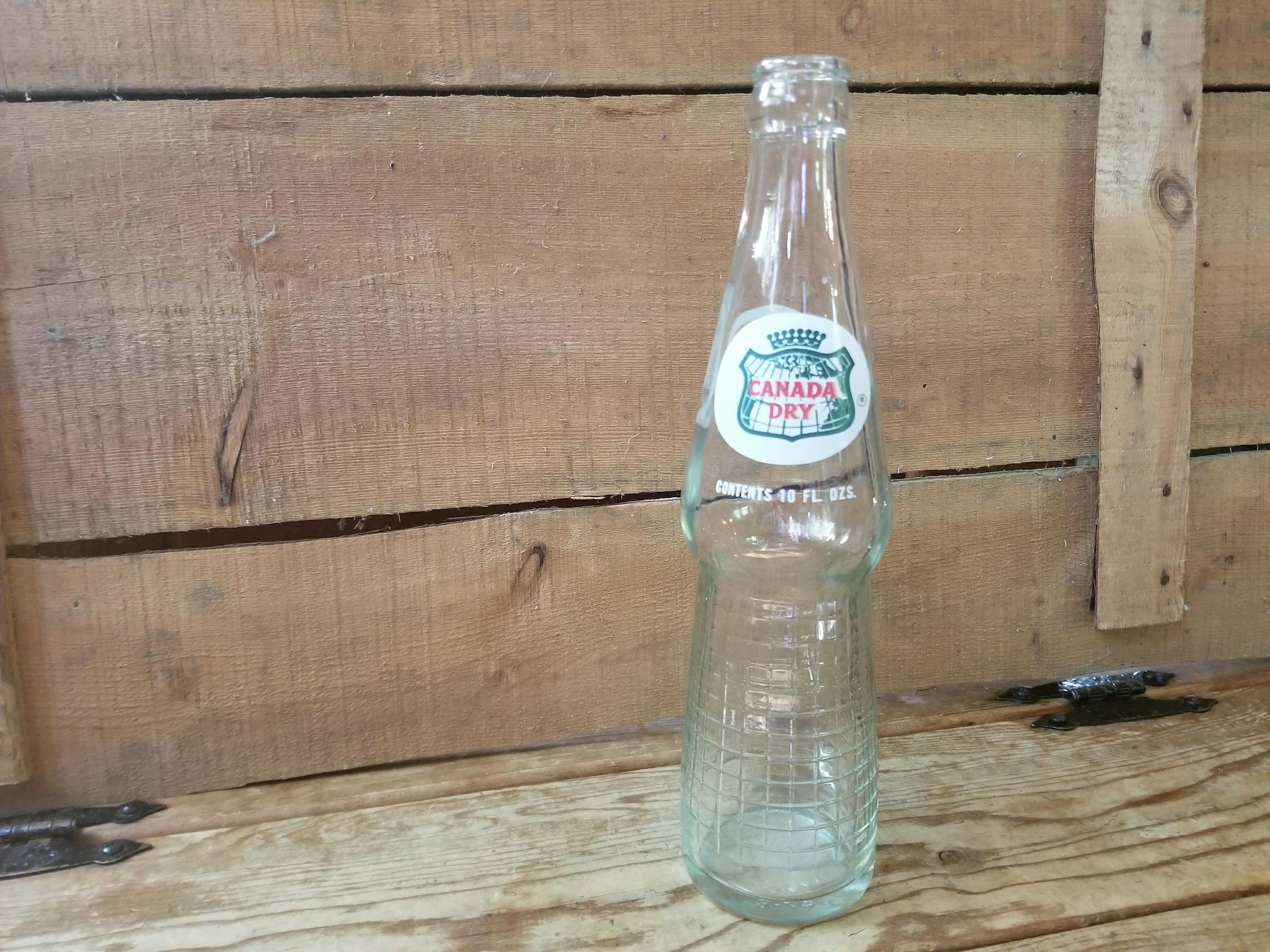 Canada Dry Vintage Bottle Plaid Bottom Rare Canada Dry - Etsy