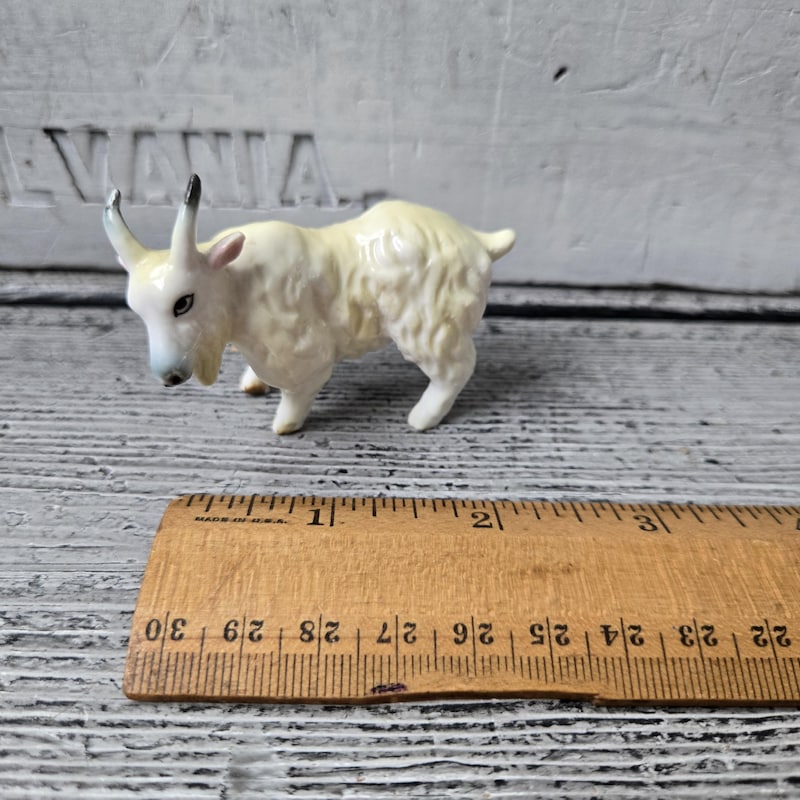 Porcelain Goat Figurine - Etsy