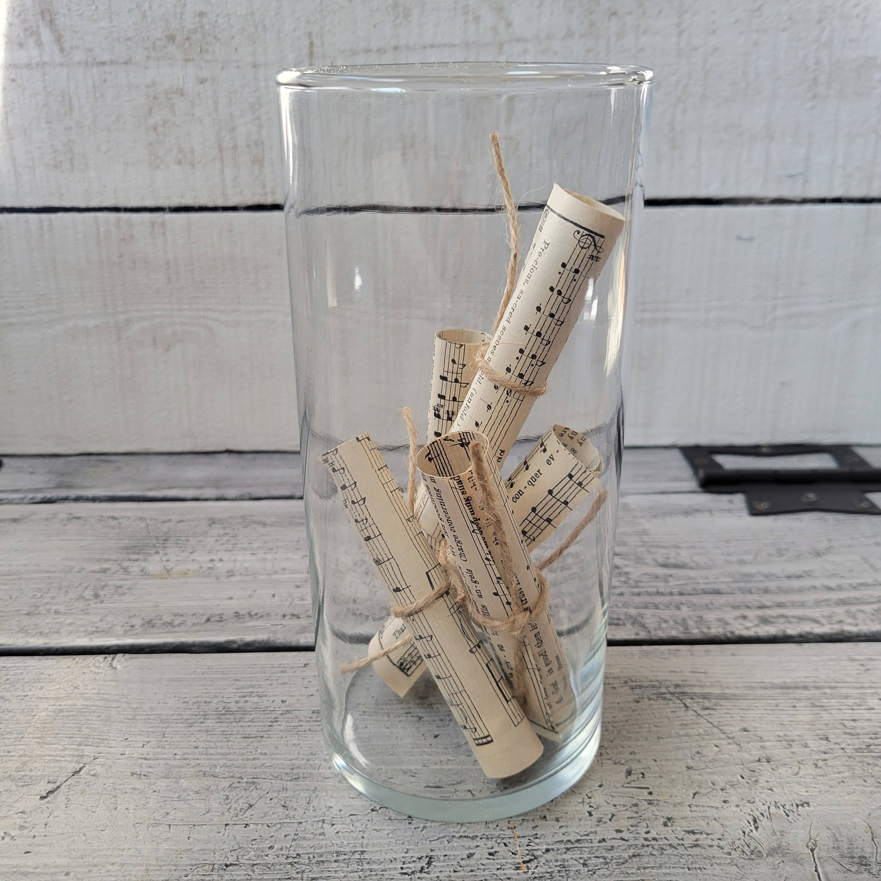 Vintage Mini Scrolls 5, Small Music Scrolls, Vintage Small Sheet Music ...