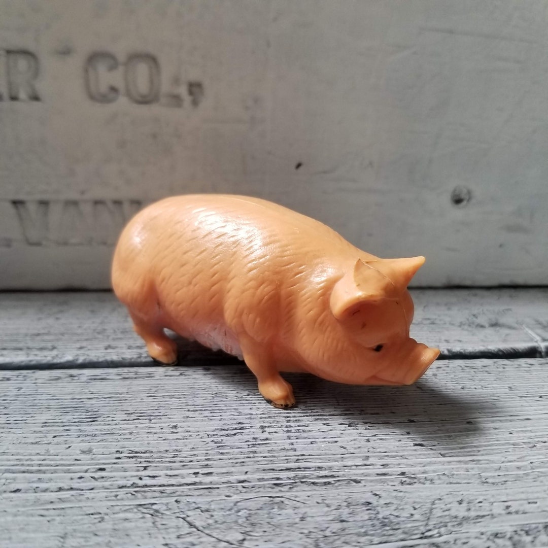 Vintage Celluloid Pig, Small Plastic Pig, Vintage Pig Figure, Pig Lover ...