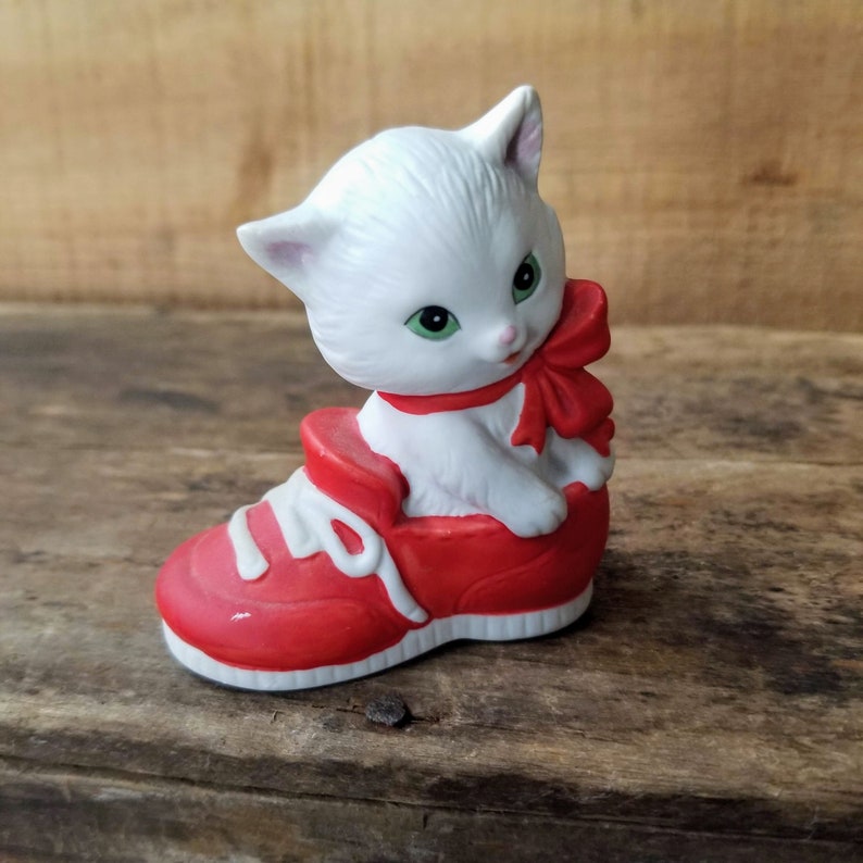 Lefton Porcelain Cat Vintage, Lefton Christmas Cat, Vintage Lefton Cat ...