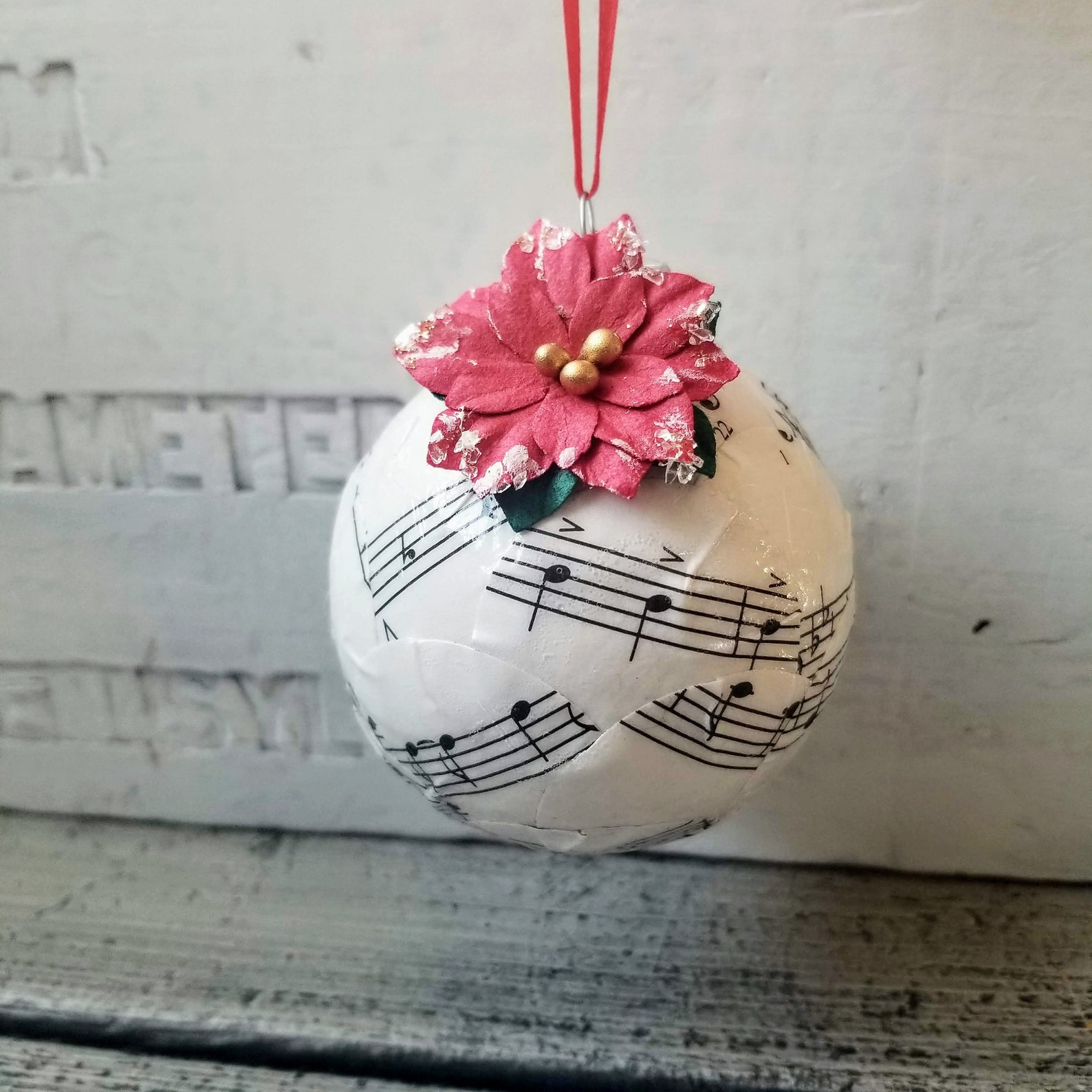 Sheet Music Ornament Vintage Sheet Music Christmas Ornament - Etsy